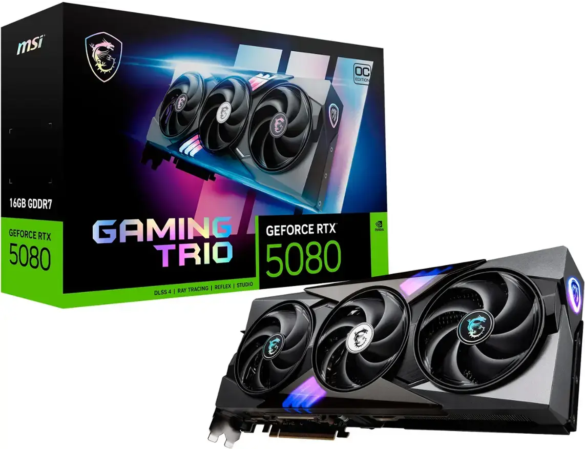 MSI Gaming RTX 5080 16GB Gaming Trio OC | Restock Tracker | Restockd App