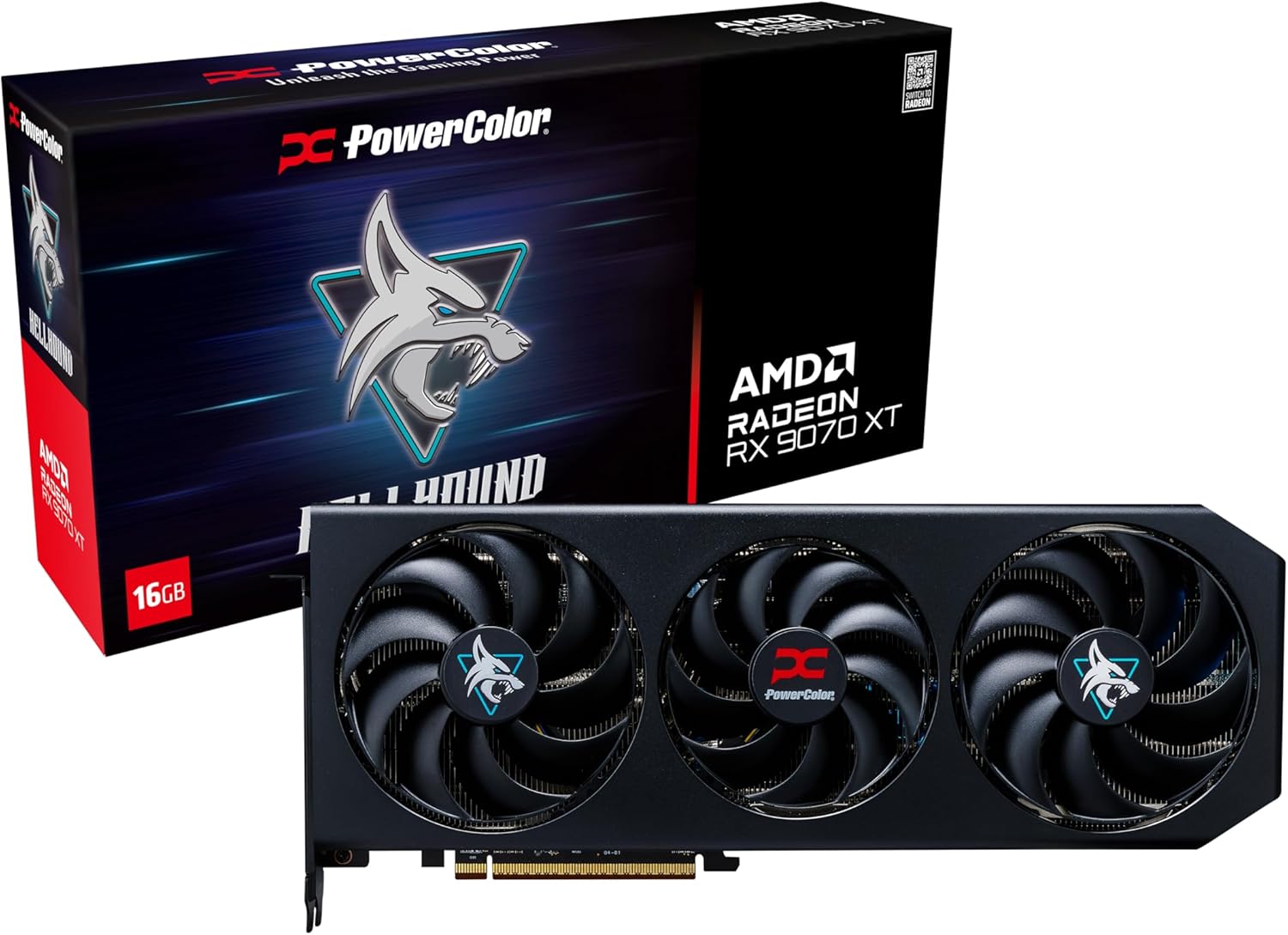 PowerColor Hellhound AMD Radeon RX 9070 XT 16GB | Restockd App