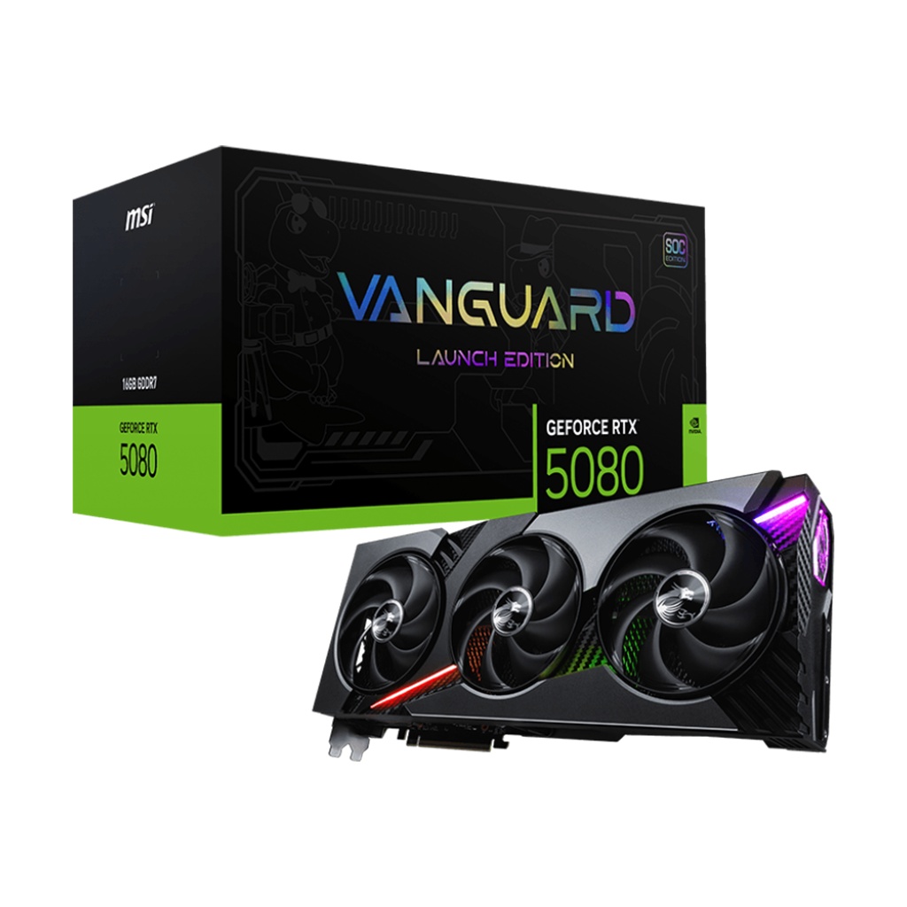 MSI GeForce RTX 5080 16G VANGUARD SOC LAUNCH EDITION | Restockd App